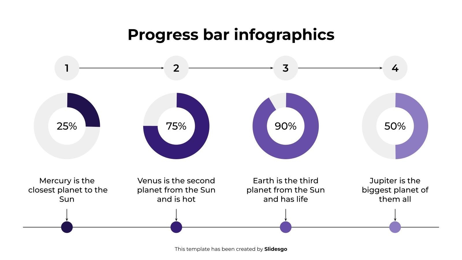 Progress Bar Infographics Template