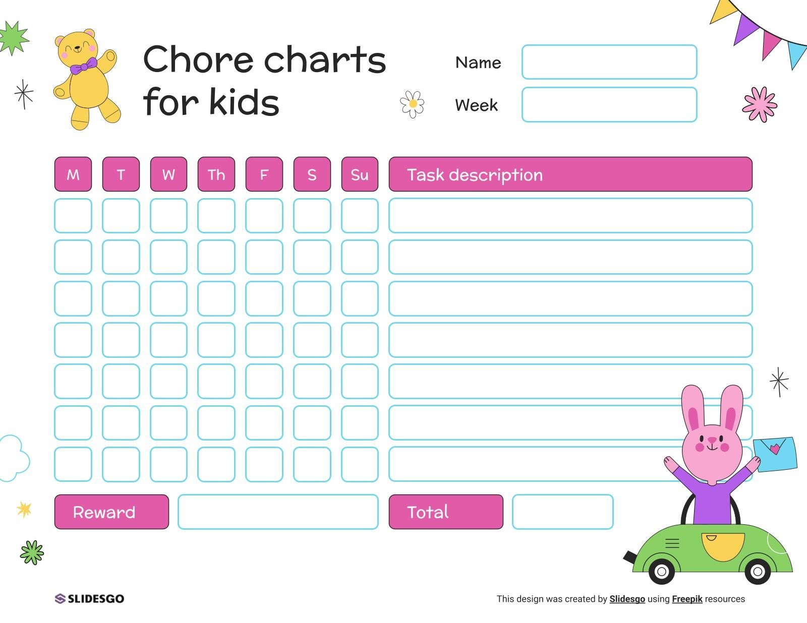 Chore Charts for Kids Playbook Template