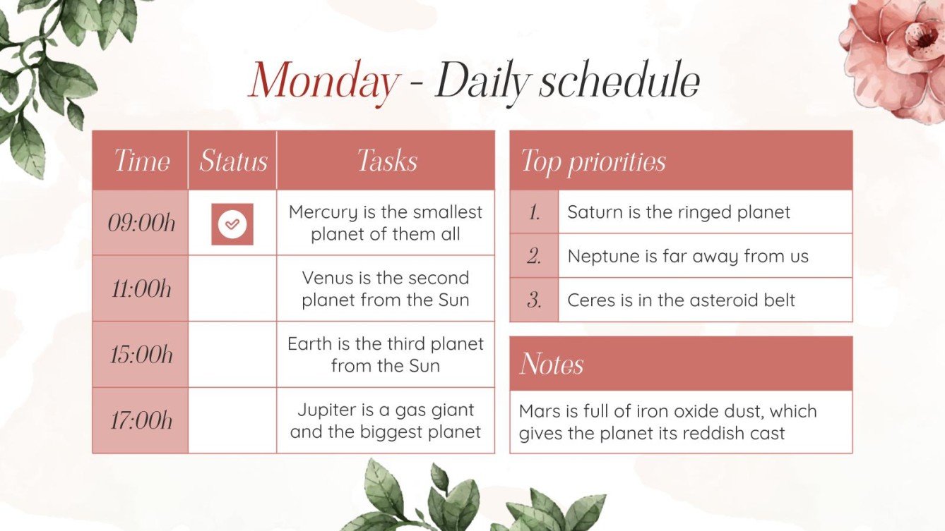 August Daily Calendar 2025 | Google Slides & PowerPoint