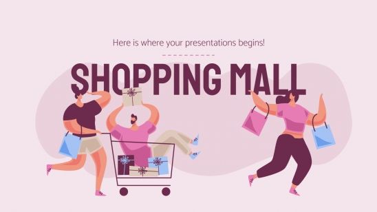 Shopping Mall Google Slides Theme and PowerPoint Template