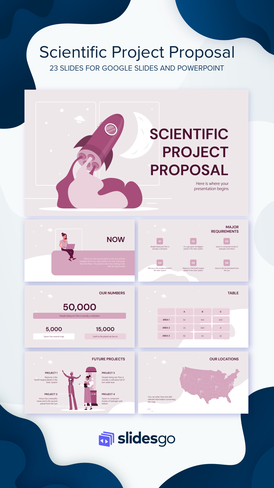 Scientific Project Proposal Google Slides Theme and PowerPoint Template