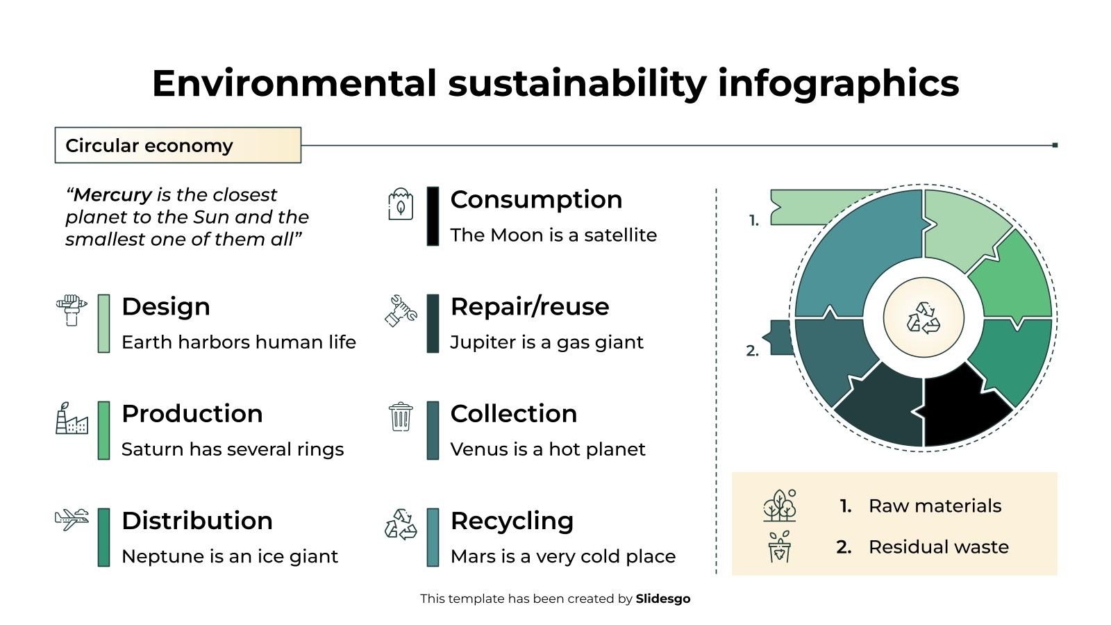Environmental Sustainability Infographics Template