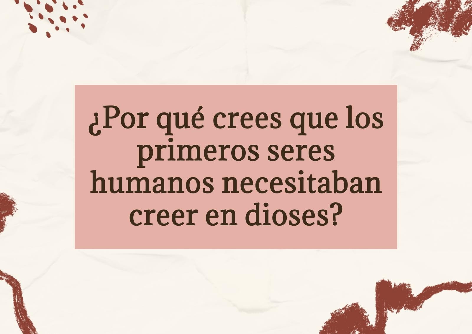 The First Gods and Religious Beliefs in Prehistory