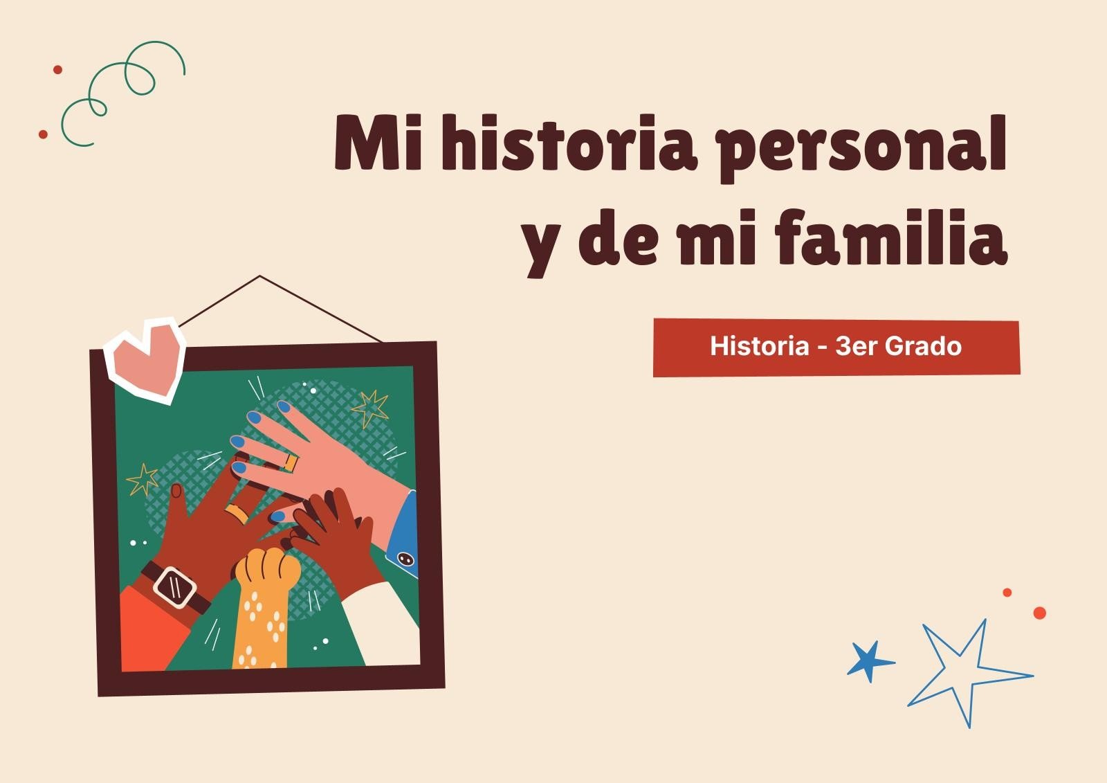Mi historia personal y familiar - 3.º de primaria