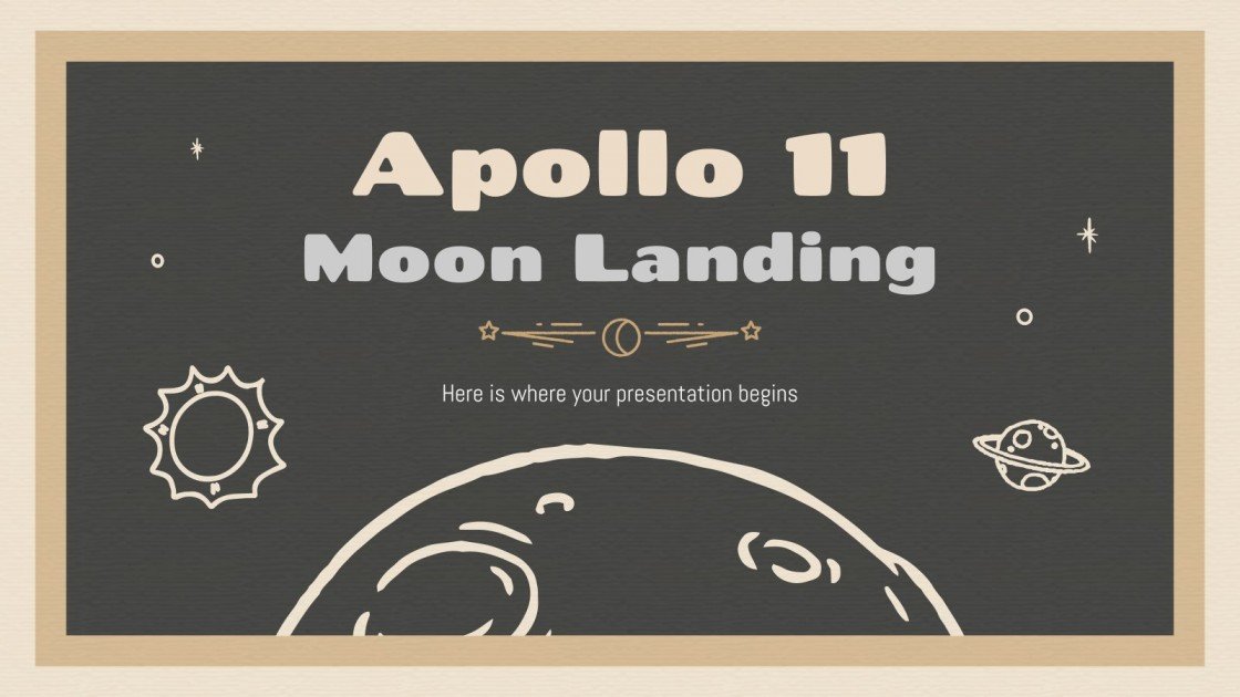 Free themes about the Moon for Google Slides & PowerPoint