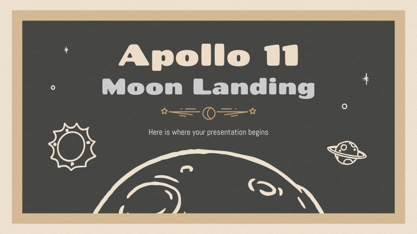 Free themes about the Moon for Google Slides & PowerPoint