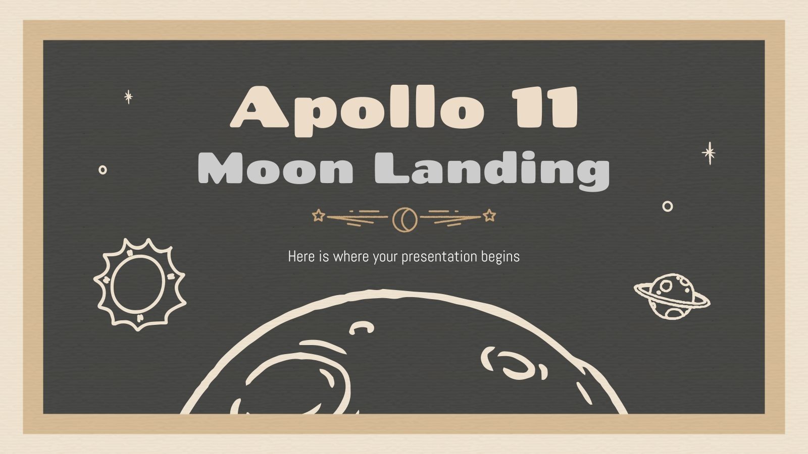 Free themes about the Moon for Google Slides & PowerPoint