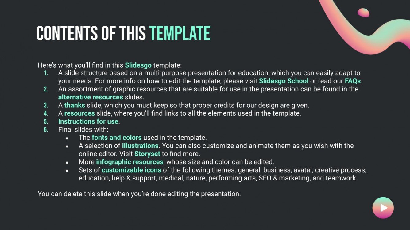 First Semester Lesson Plan Google Slides & PowerPoint template