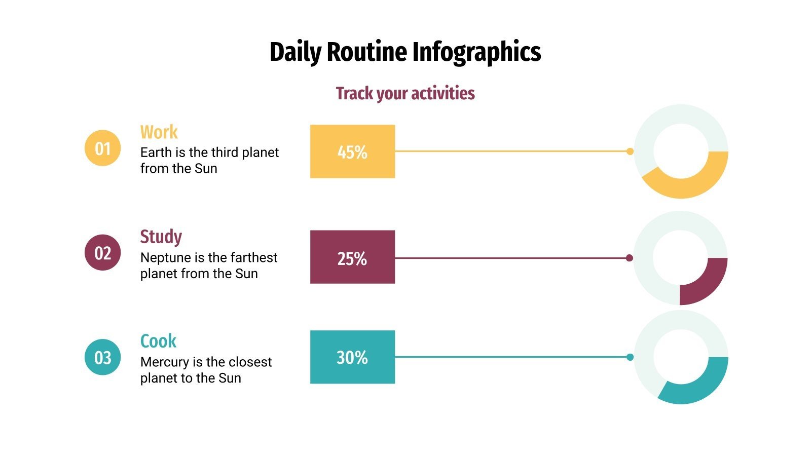 Infografías para la rutina diaria | Google Slides y PowerPoint