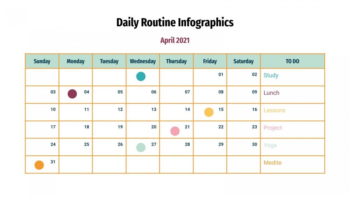 Daily Routine Infographics | Google Slides & PowerPoint