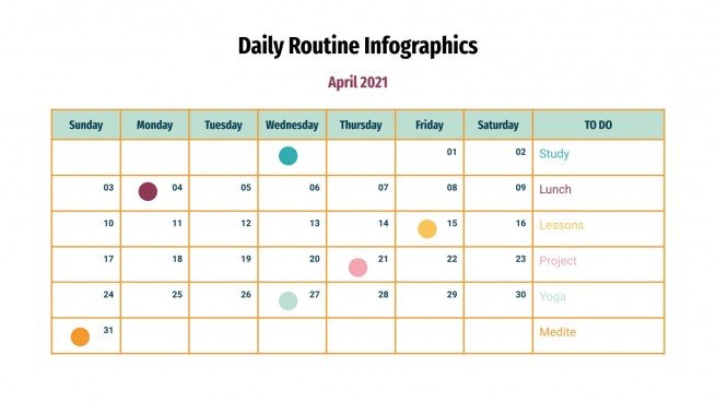 Daily Routine Infographics | Google Slides & PowerPoint