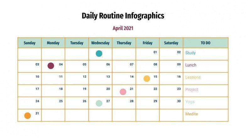 Daily Routine Infographics | Google Slides & PowerPoint