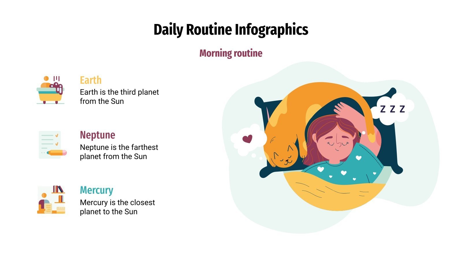 Daily Routine Infographics | Google Slides & PowerPoint