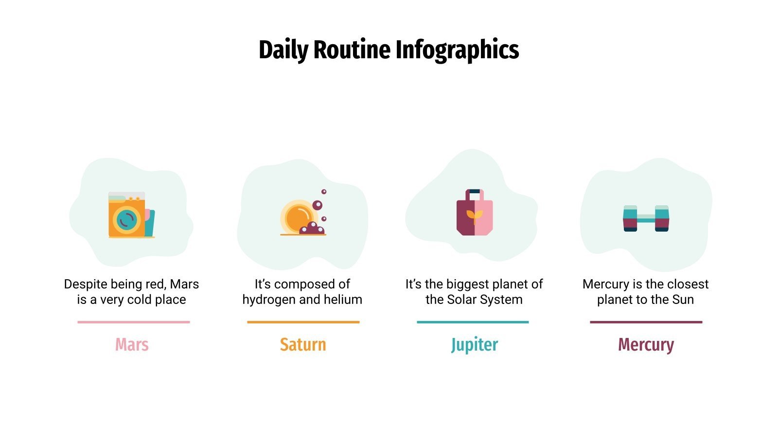 Infografías para la rutina diaria | Google Slides y PowerPoint