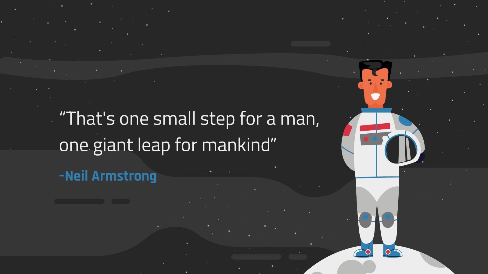 US First Moon Landing | Google Slides & PowerPoint Template
