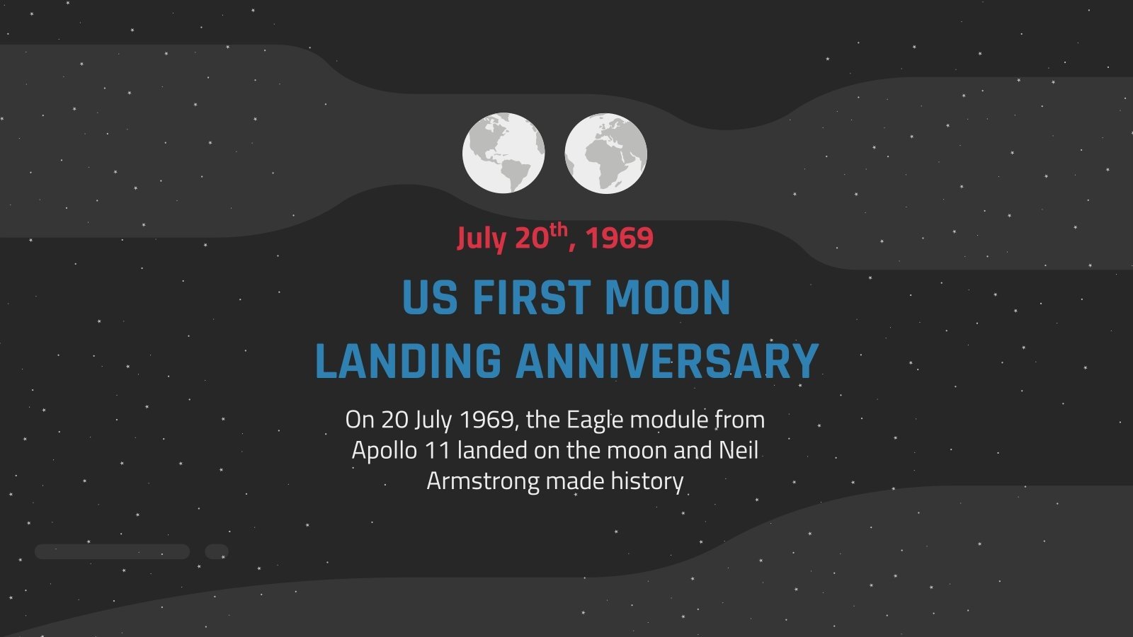 US First Moon Landing | Google Slides & PowerPoint Template