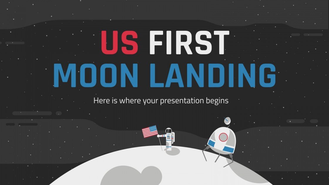 Free themes about the Moon for Google Slides & PowerPoint