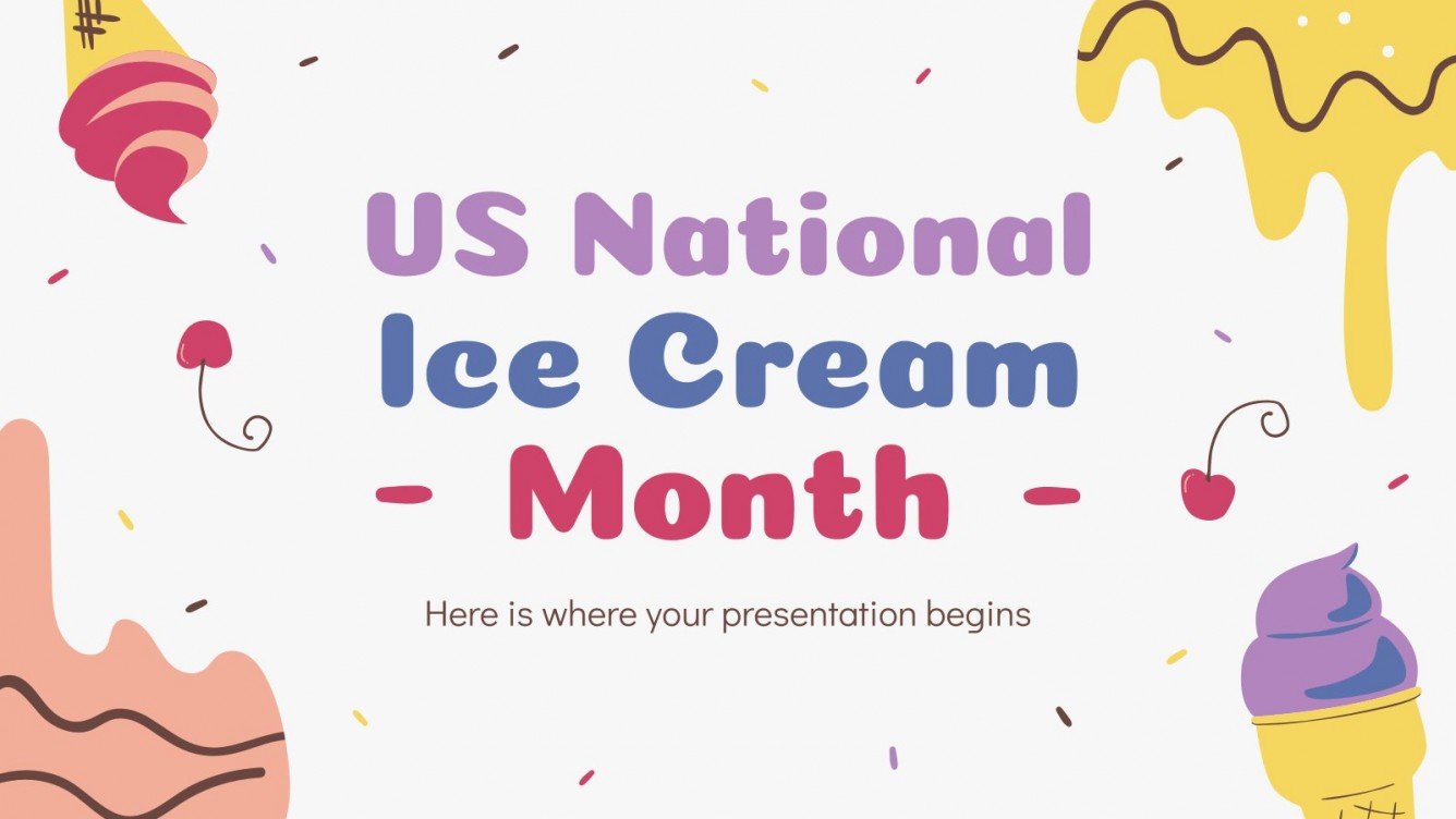 Free Google Slides & PowerPoint templates full of ice cream