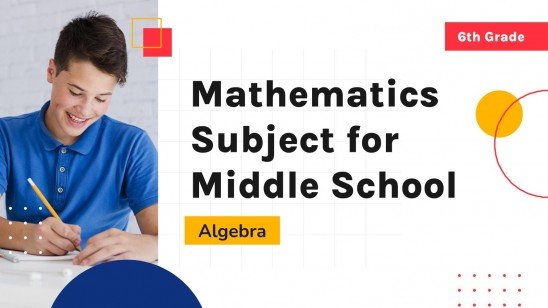 Math Subject for Middle School: Algebra | Google Slides & PPT