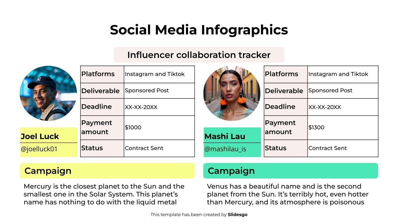 Social Media Infographics Template