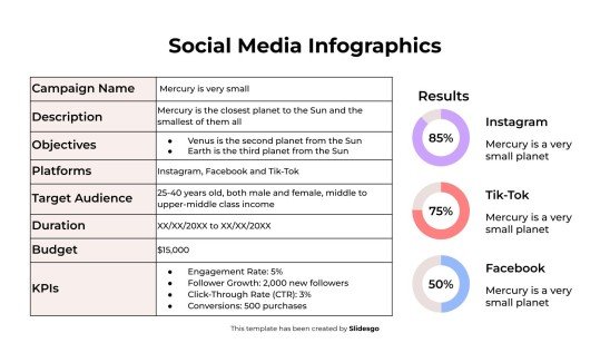 Social Media Infographics Template