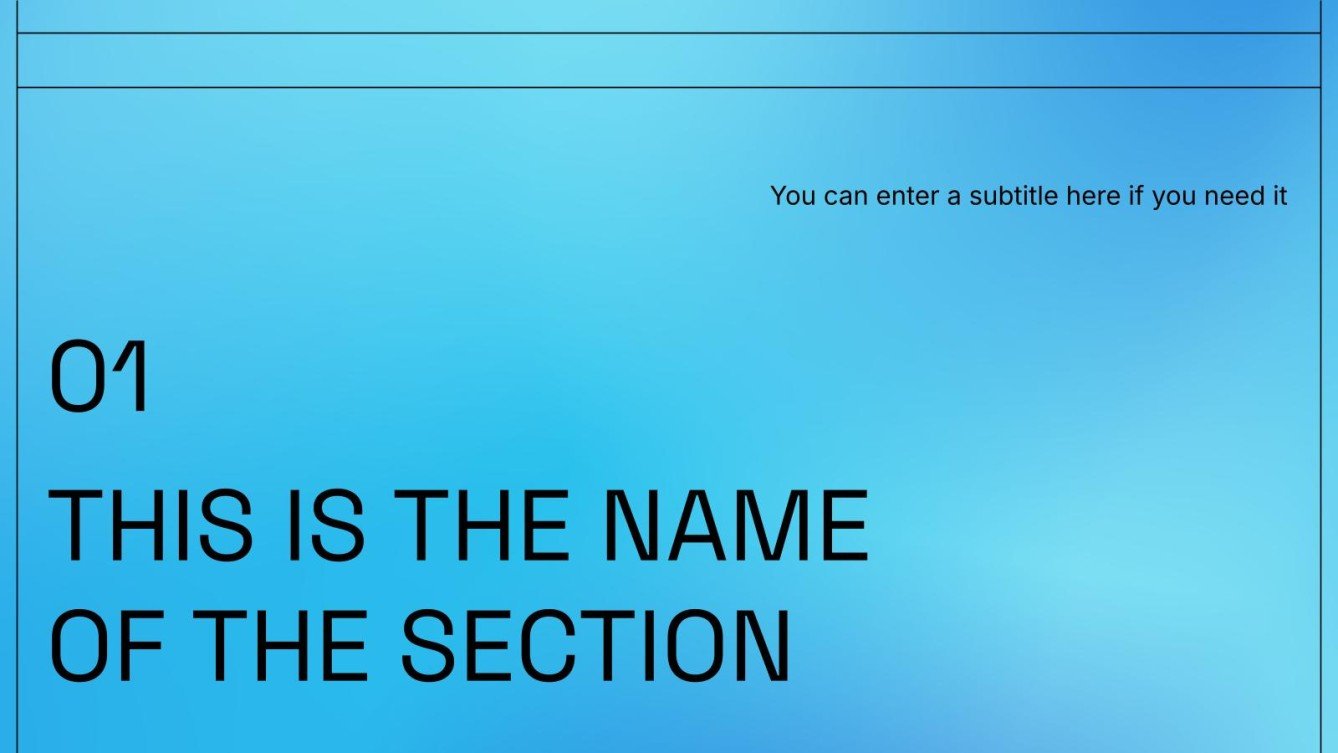 Blue Simple Theme Presentation