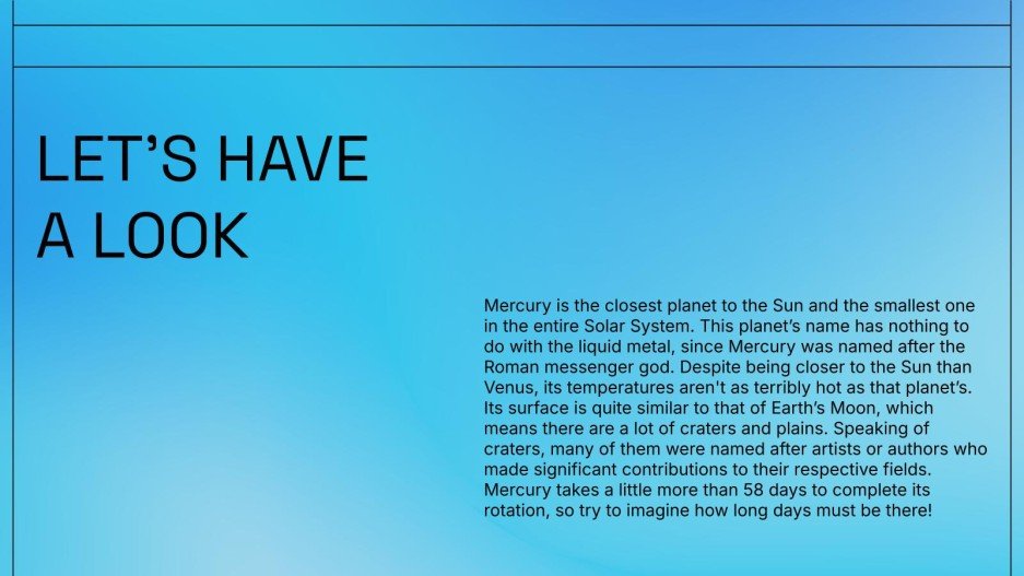 Blue Simple Theme Presentation