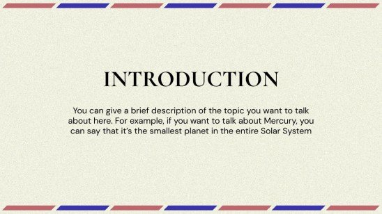 Vintage Style Letter Presentation