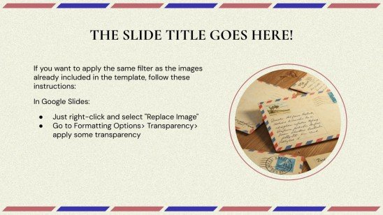 Vintage Style Letter Presentation