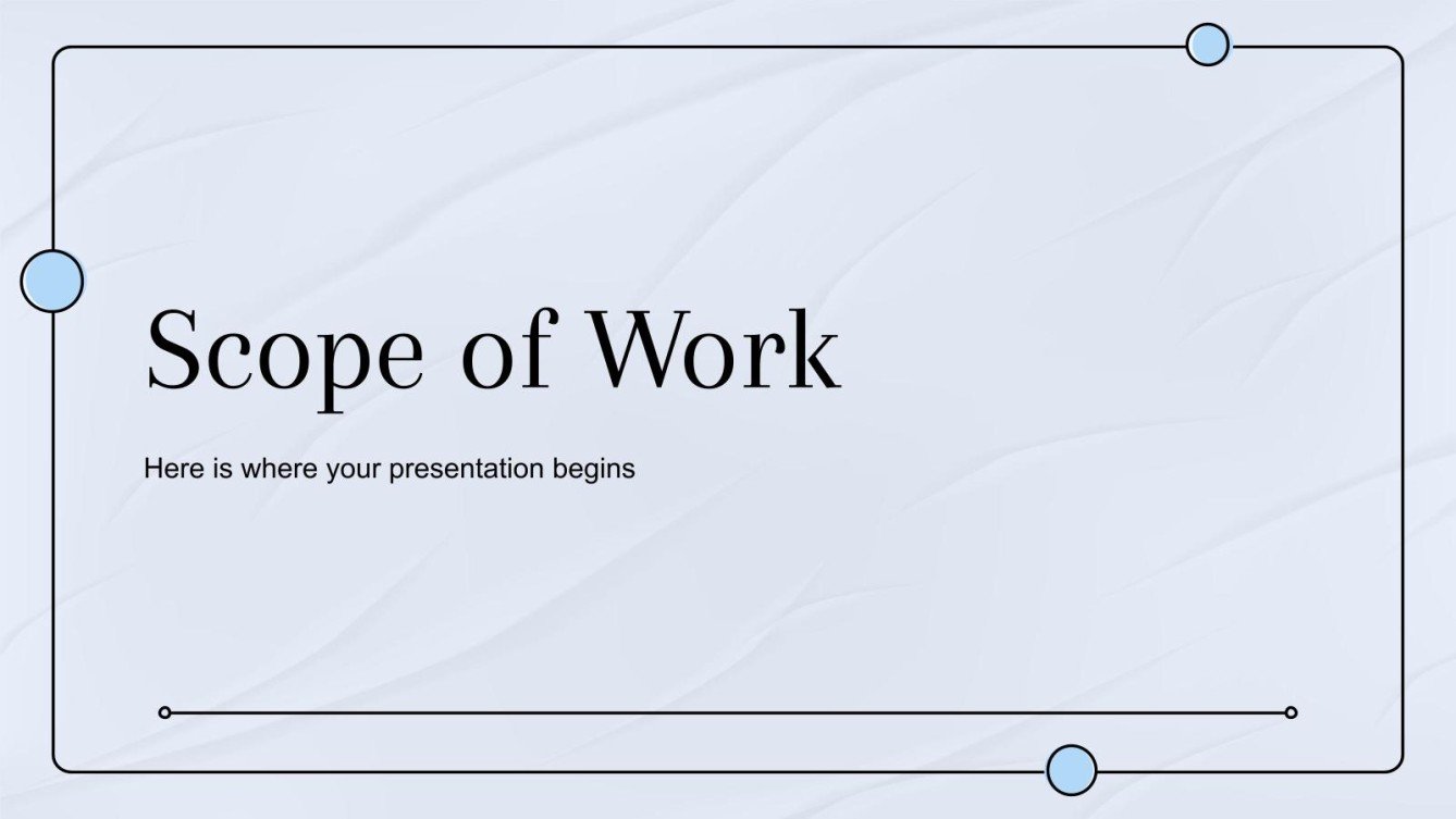 Scope of Work Presentation