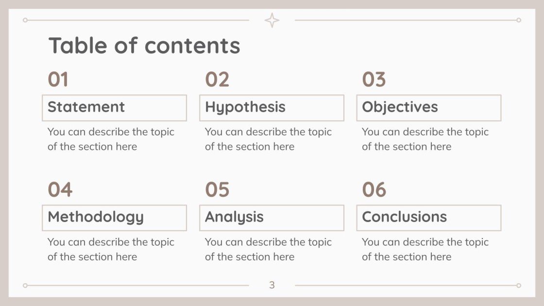 TCC elegante | Modelo do Google Slides e PowerPoint