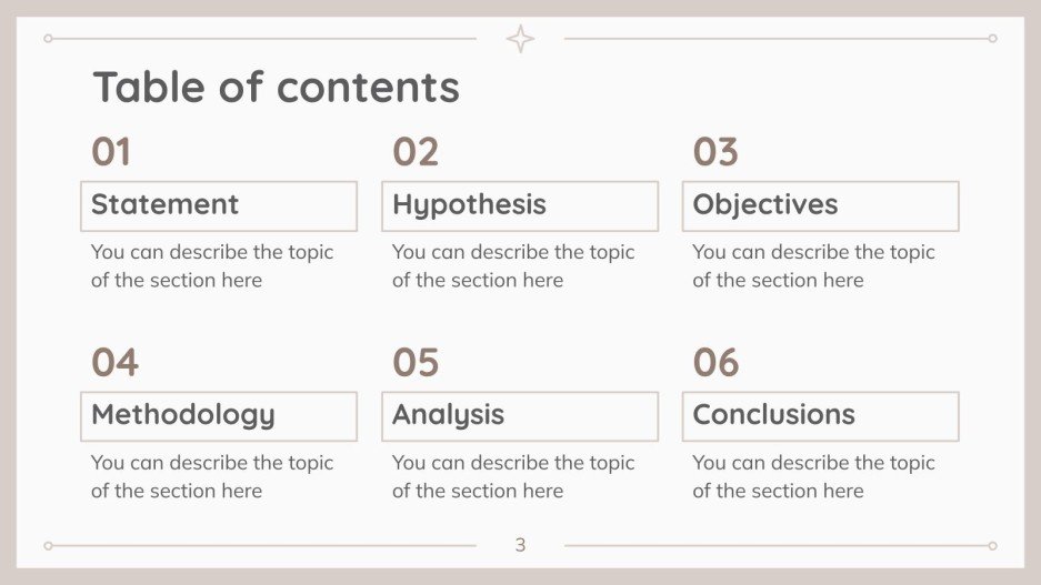 TCC elegante | Modelo do Google Slides e PowerPoint