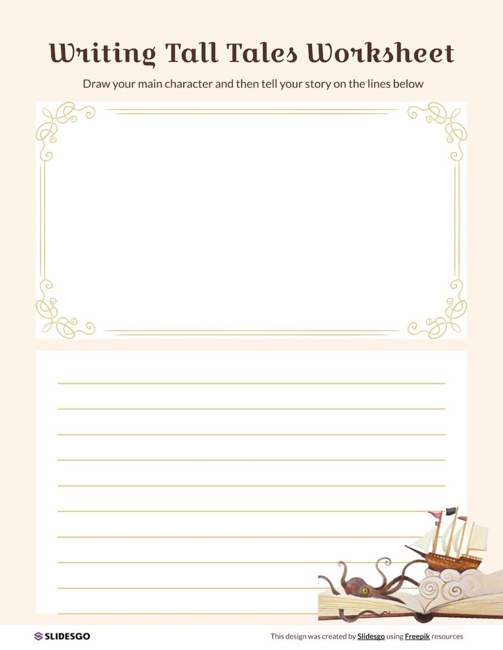 Writing Tall Tales Worksheet Template
