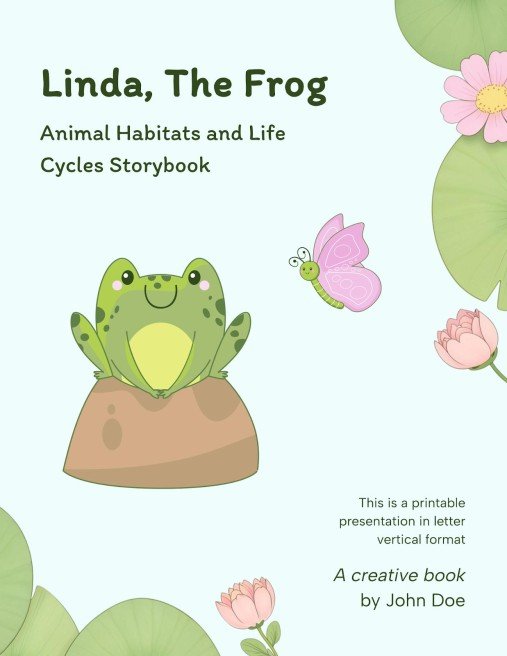 Linda, The Frog: Animal Habitats and Life Cycles Storybook Presentation