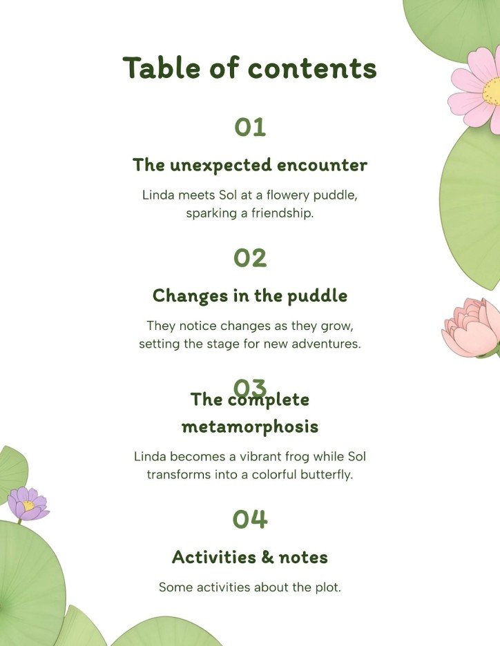 Linda, The Frog: Animal Habitats and Life Cycles Storybook Presentation