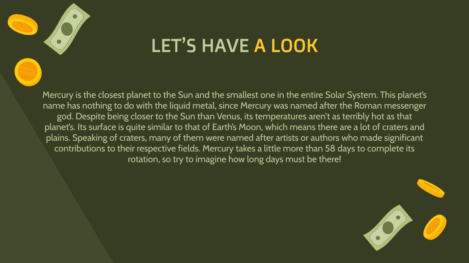 Falling Money Background Animation | Google Slides & PPT