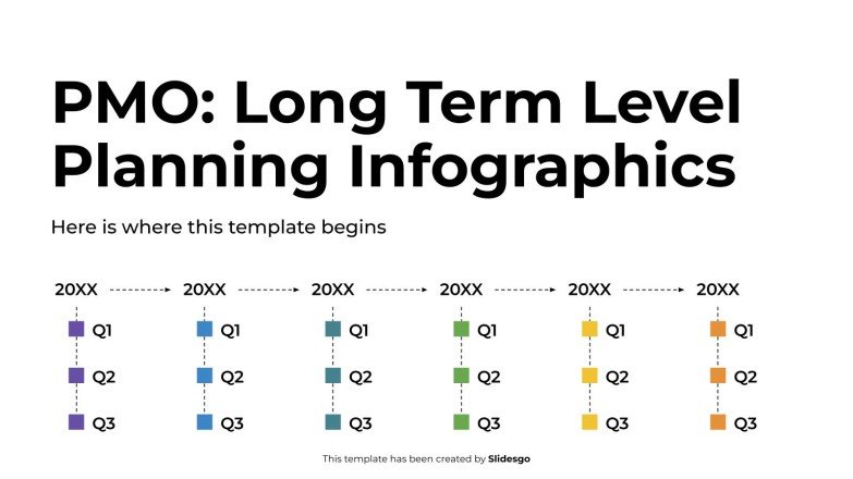 PMO: Long Term Level Planning Infographics Template