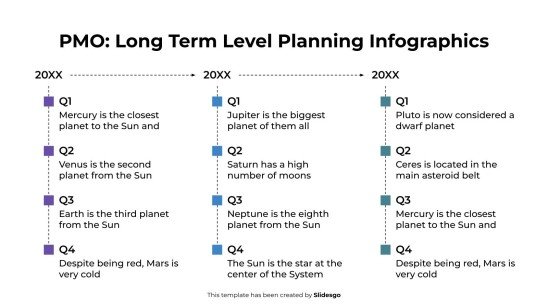 PMO: Long Term Level Planning Infographics Template
