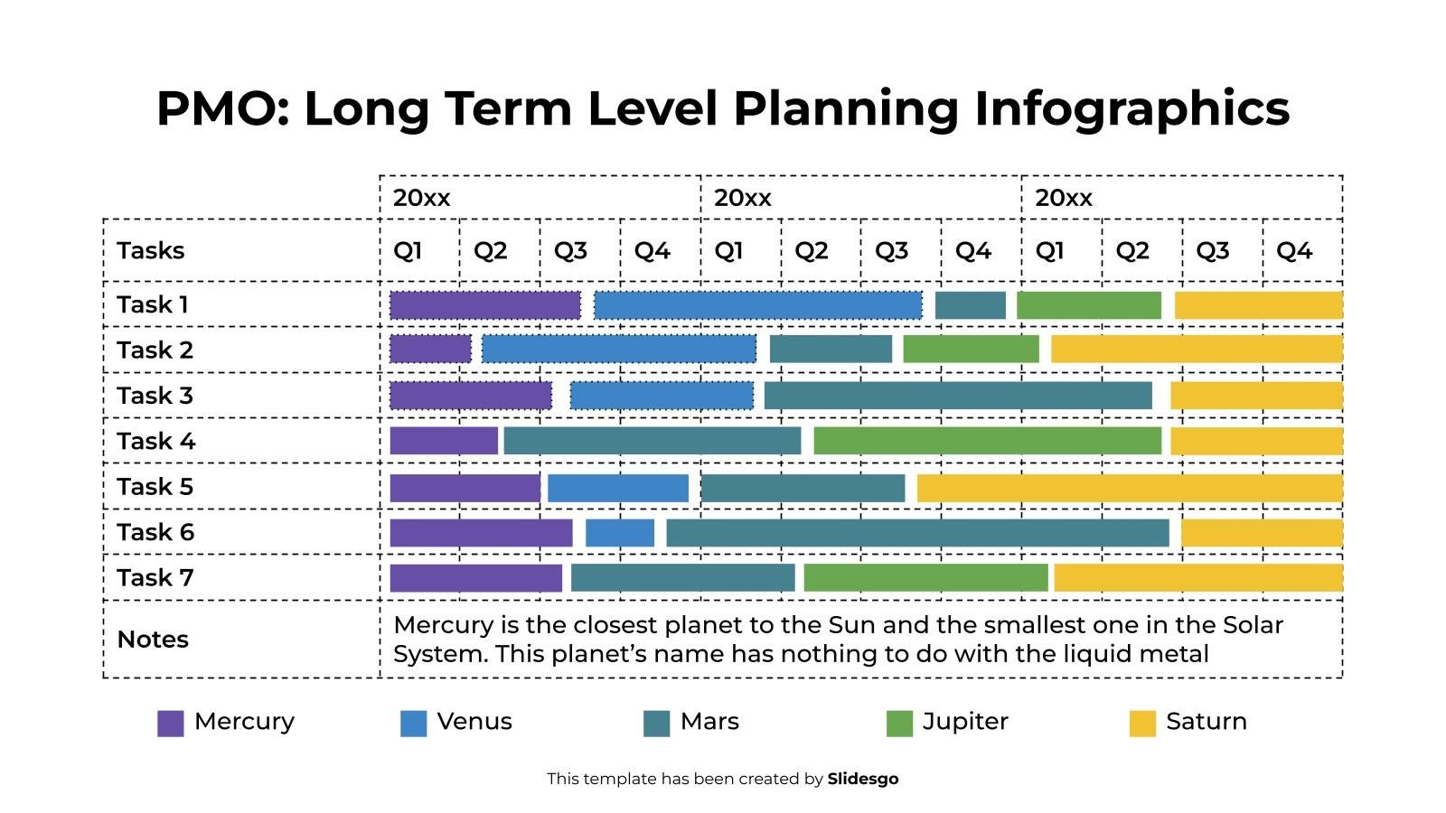 PMO: Long Term Level Planning Infographics Template