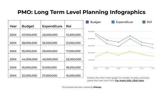 PMO: Long Term Level Planning Infographics Template