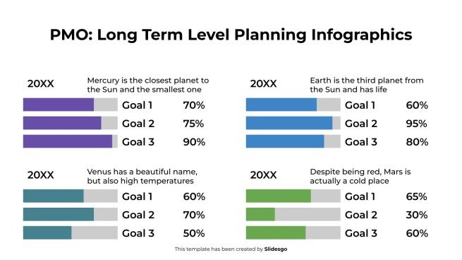 PMO: Long Term Level Planning Infographics Template