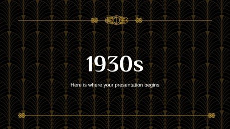 1930s Presentation