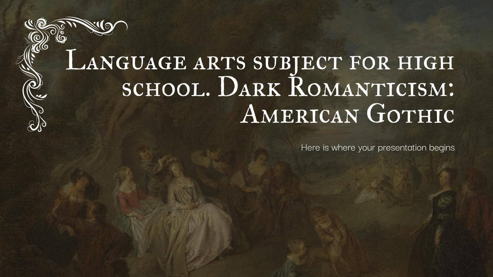 High School: Dark Romanticism: American Gothic | Google Slides