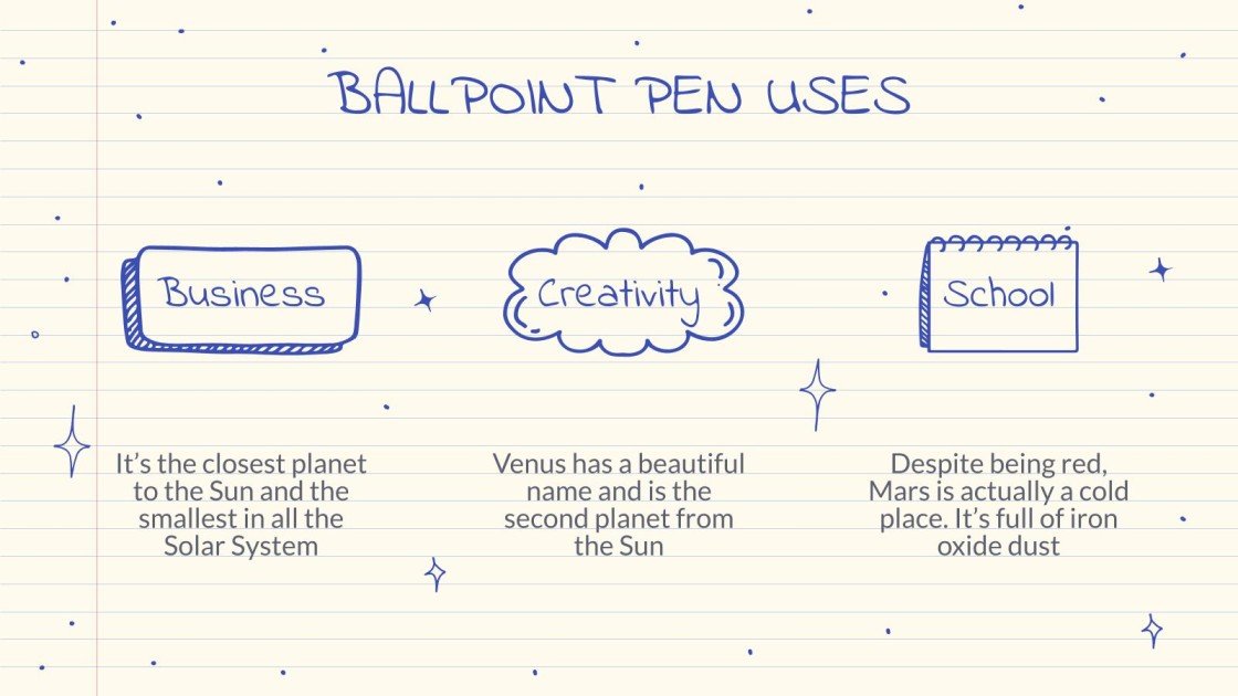 Ballpoint Pen Planner | Google Slides & PowerPoint Template