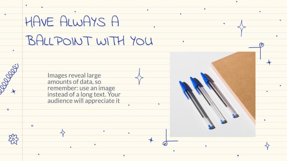 Ballpoint Pen Planner | Google Slides & PowerPoint Template