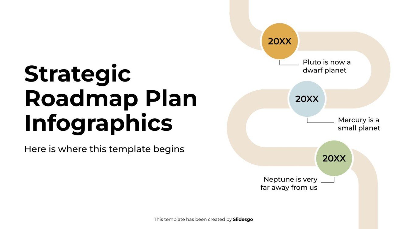 Strategic Roadmap Plan Infographics Template