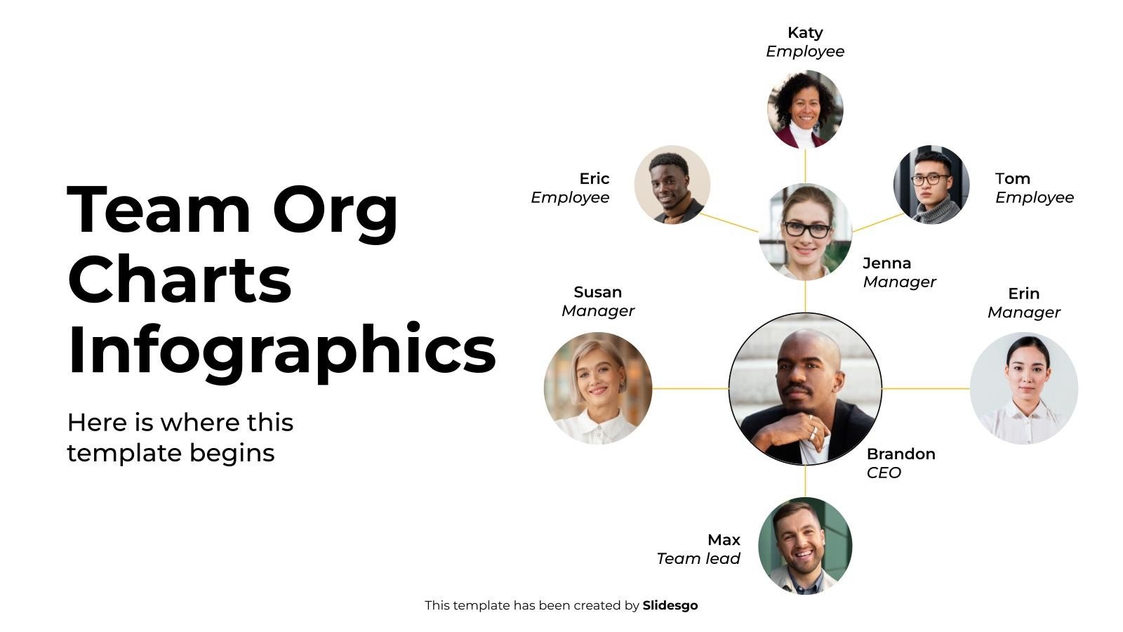 Team Org Charts Infographics Template