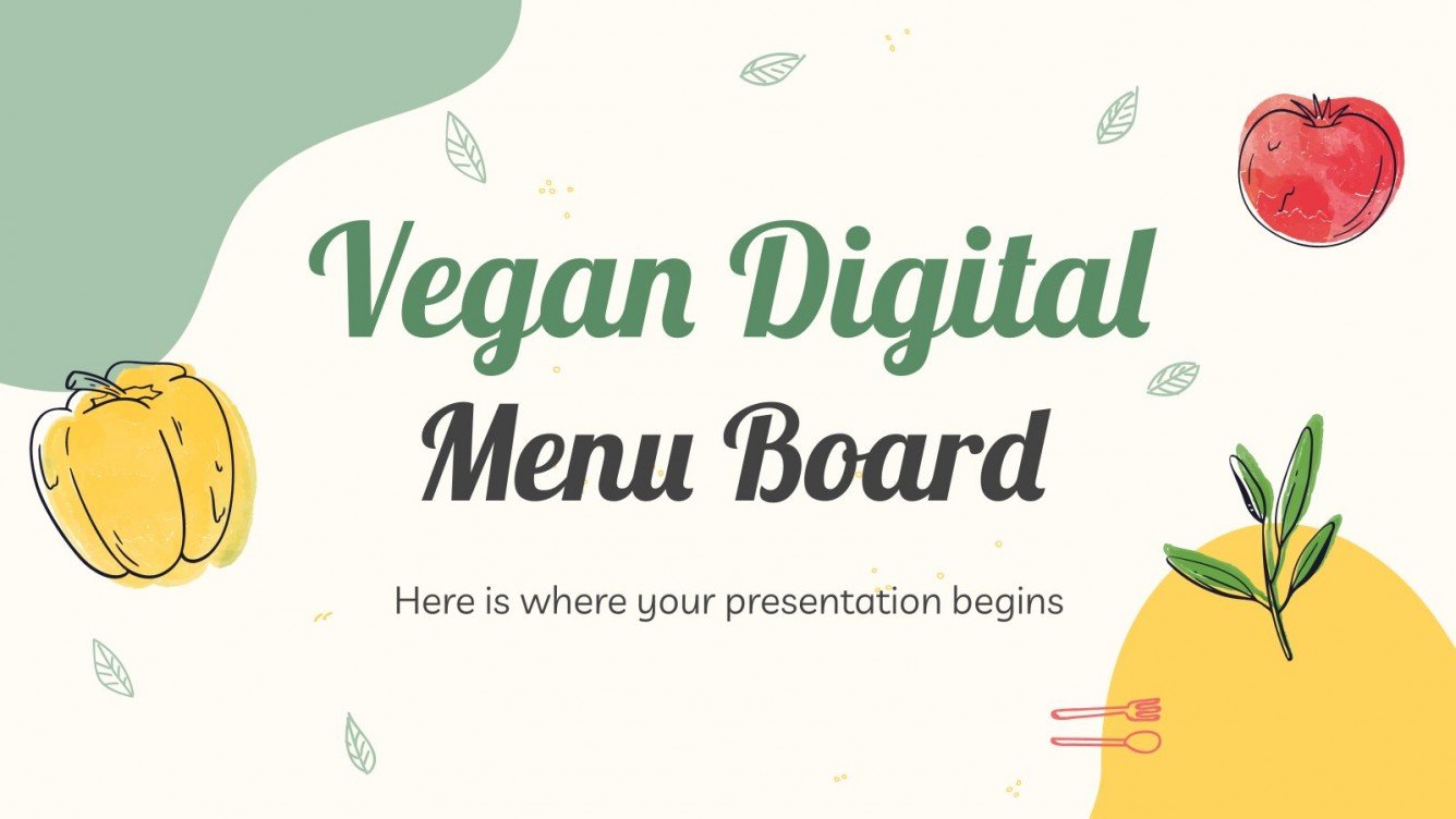 Free Google Slides & PPT templates about veganism