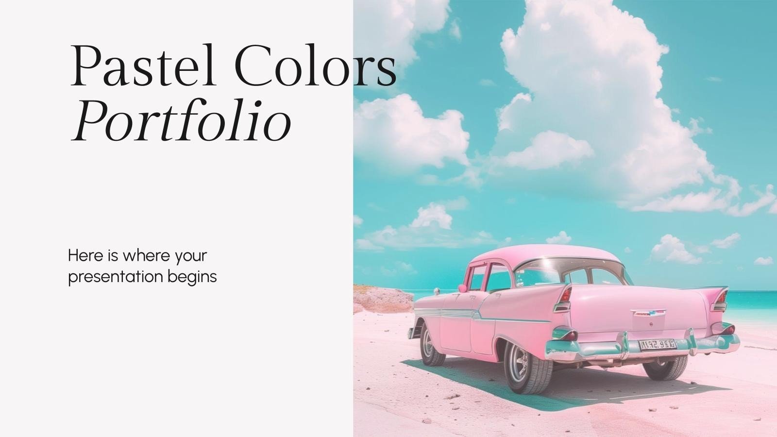 Pastel Colors Portfolio Presentation