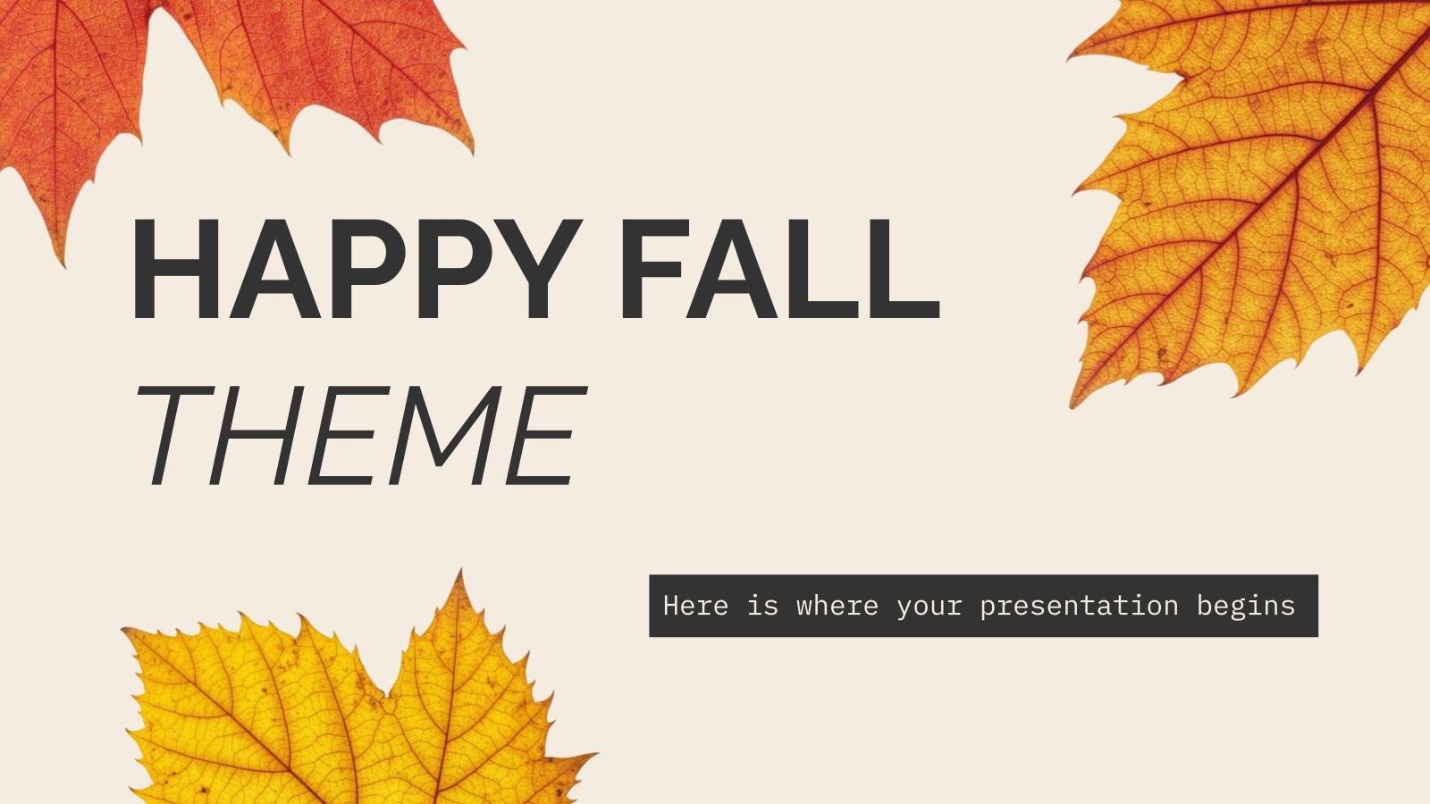 Free Fall Google Slides themes and PowerPoint templates